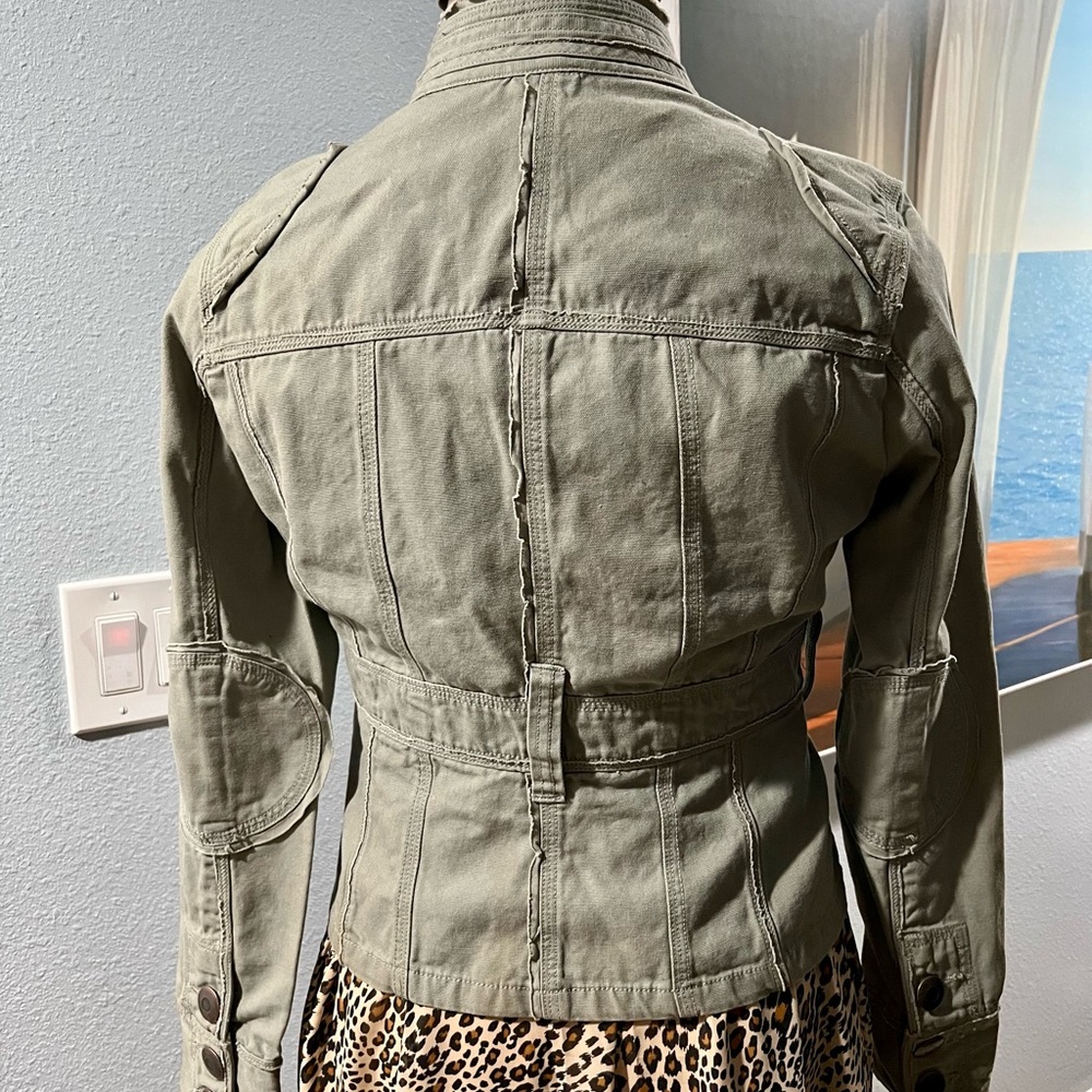 Sharp Olive Punk Jacket - Gem